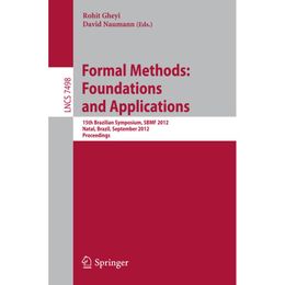 Springer Berlin Heidelberg Formal Methods: Foundations and Applications, Kartoniert (TB)