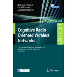 Springer International Publishing Cognitive Radio Oriented Wireless Networks, Kartoniert (TB)