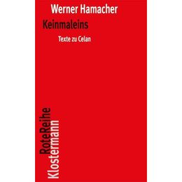 Klostermann Keinmaleins - Werner Hamacher, Gebunden