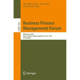 Springer Business Process Management Forum, Kartoniert (TB)