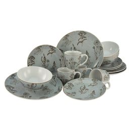 Creatable Kombiservce 16-tlg Vintage Flowers grau