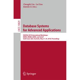 Springer International Publishing Database Systems for Advanced Applications, Kartoniert (TB)