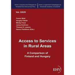 Access to Services in Rural Areas, Kartoniert (TB)