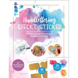 Handlettering Effekt-Stickerbuch - Ludmila Blum, Taschenbuch