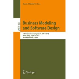 Springer Business Modeling and Software Design, Kartoniert (TB)