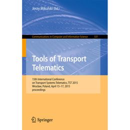 Springer International Publishing Tools of Transport Telematics, Kartoniert (TB)