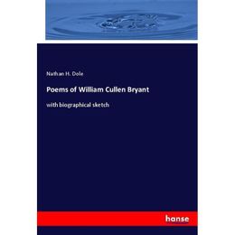 Hansebooks Poems of William Cullen Bryant - Nathan H. Dole, Kartoniert (TB)
