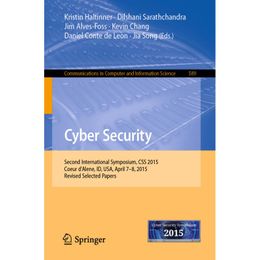 Springer International Publishing Cyber Security, Kartoniert (TB)
