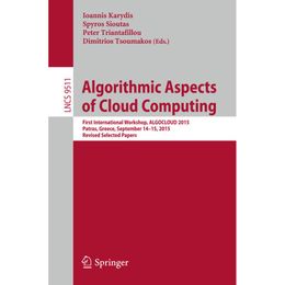 Springer Algorithmic Aspects of Cloud Computing, Kartoniert (TB)