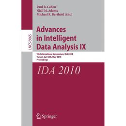 Springer Berlin Heidelberg Advances in Intelligent Data Analysis IX, Kartoniert (TB)