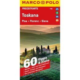 MARCO POLO Freizeitkarte 118 Toskana 1:125.000, Karte (im Sinne von Landkarte)