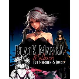 tredition Black Manga Malbuch. - Lucy´s Manga Malbücher, Kartoniert (TB)