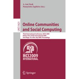 Online Communities and Social Computing, Kartoniert (TB)