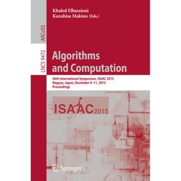 Springer Berlin Heidelberg Algorithms and Computation, Kartoniert (TB)