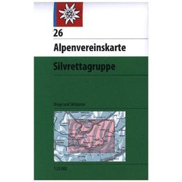 Silvrettagruppe, Karte (im Sinne von Landkarte)