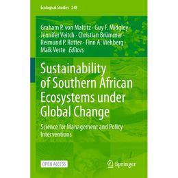 Sustainability of Southern African Ecosystems under Global Change, Kartoniert (TB)