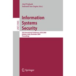 Information Systems Security - Michael Adjedj, Julien Bringer, Ping Chen, Robert Deng, Massimiliano Masi, Eike Ritter, Kartoniert (TB)