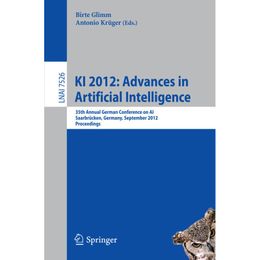 Springer KI 2012: Advances in Artificial Intelligence, Kartoniert (TB)