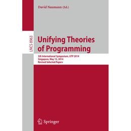 Springer International Publishing Unifying Theories of Programming, Kartoniert (TB)