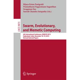 Springer International Publishing Swarm, Evolutionary, and Memetic Computing, Kartoniert (TB)