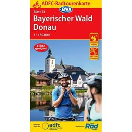 ADFC-Radtourenkarte Bayerischer Wald Donau, Karte (im Sinne von Landkarte)