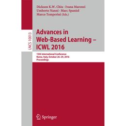 Springer International Publishing Advances in Web-Based Learning - ICWL 2016, Kartoniert (TB)