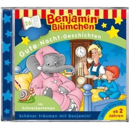 Benjamin Blümchen, Gute-Nacht-Geschichten - Im Schneckentempo,1 Audio-CD - Benjamin Blümchen (Hörbuch)