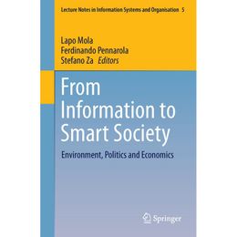 Springer International Publishing From Information to Smart Society, Kartoniert (TB)