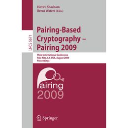 Springer Berlin Heidelberg Pairing-Based Cryptography - Pairing 2009, Kartoniert (TB)