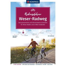 KOMPASS Radreiseführer Weser-Radweg, Kartoniert (TB)