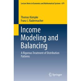 Income Modeling and Balancing - Thomas Kämpke, Franz Josef Radermacher, Kartoniert (TB)