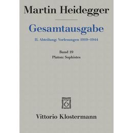 Klostermann Platon: Sophistes - Martin Heidegger, Leinen