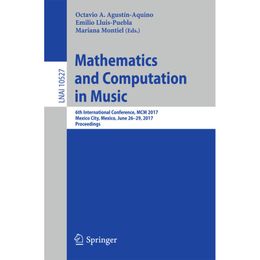 Springer International Publishing Mathematics and Computation in Music, Kartoniert (TB)