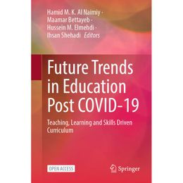 Springer Nature Future Trends in Education Post COVID-19, Kartoniert (TB)