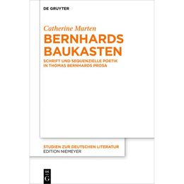 De Gruyter Bernhards Baukasten - Catherine Marten, Kartoniert (TB)