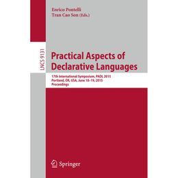 Springer Practical Aspects of Declarative Languages, Kartoniert (TB)