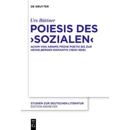 De Gruyter Poiesis des 'Sozialen' - Urs Büttner, Kartoniert (TB)