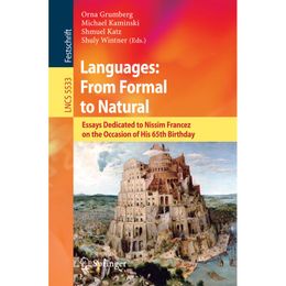Springer Berlin Heidelberg Languages: From Formal to Natural, Kartoniert (TB)
