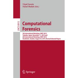 Springer International Publishing Computational Forensics, Kartoniert (TB)