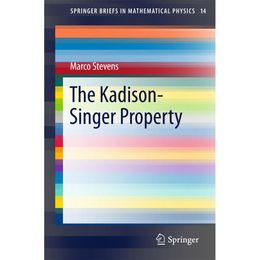 Springer International Publishing The Kadison-Singer Property - Marco Stevens, Kartoniert (TB)