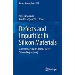 Springer Defects and Impurities in Silicon Materials - Yutaka Yoshida, Guido Langouche, Kartoniert (TB)