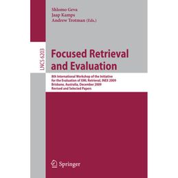 Springer Focused Retrieval and Evaluation, Kartoniert (TB)