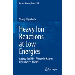 Springer Heavy Ion Reactions at Low Energies - Valery Zagrebaev, Kartoniert (TB)