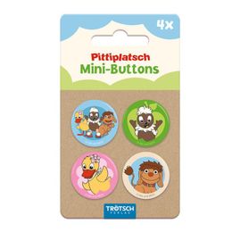 Trötsch Trötsch Unser Sandmännchen Mini-Buttons 4er Set Pitti und Freunde