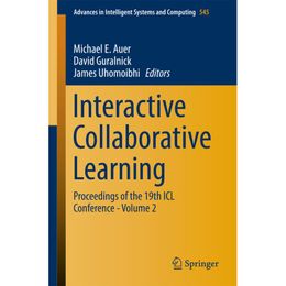 Springer International Publishing Interactive Collaborative Learning, Kartoniert (TB)