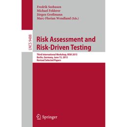 Springer Risk Assessment and Risk-Driven Testing, Kartoniert (TB)