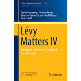 Springer Lévy Matters IV - Denis Belomestny, Fabienne Comte, Valentine Genon-Catalot, Hiroki Masuda, Markus Reiß, Kartoniert (TB)