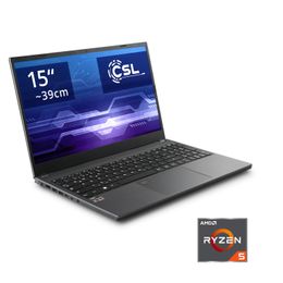CSL Notebook "R'Evolve C15 5500U / 64GB 1000GB Windows 11 Home" Notebooks Gr. 1000 GB SSD, silberfarben (silber) 15" Notebook