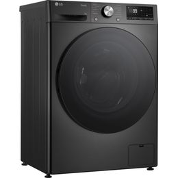 A (A bis G) LG Waschmaschine "F2V7SLIM9(B)" Waschmaschinen schwarz Frontlader
