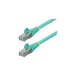 StarTech 1m CAT6a Ethernet Cable - Aqua - Low Smoke Zero Halogen (LSZH) - 10GbE 500MHz 100W PoE++ Snagless RJ-45 w/Strain Reliefs S/FTP Network Patch Cord - patch cable - 1 m - aqua